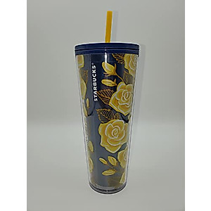 Starbucks Yellow Rose of Texas Plastic 24oz Cold Cup