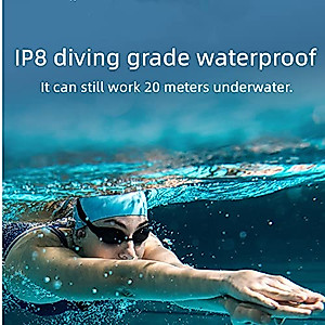 Wissonly Bone Conduction Headphones,32G Memory,IPX8 Waterproof Open Ear Bone Conducting Earphones,Wireless Bluetooth Sport Headset for Running Workout Swimming, Hi Runner Model