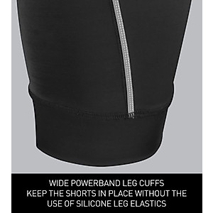 AERO|TECH|DESIGNS | Big Men's Clydesdale Padded Bike Shorts | 1X-Large | Charcoal