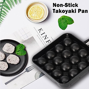 Takoyaki Pan, Non-Stick Takoyaki Tray Cooking Baking Mold Tray used to Make Takoyaki and Round Pancakes