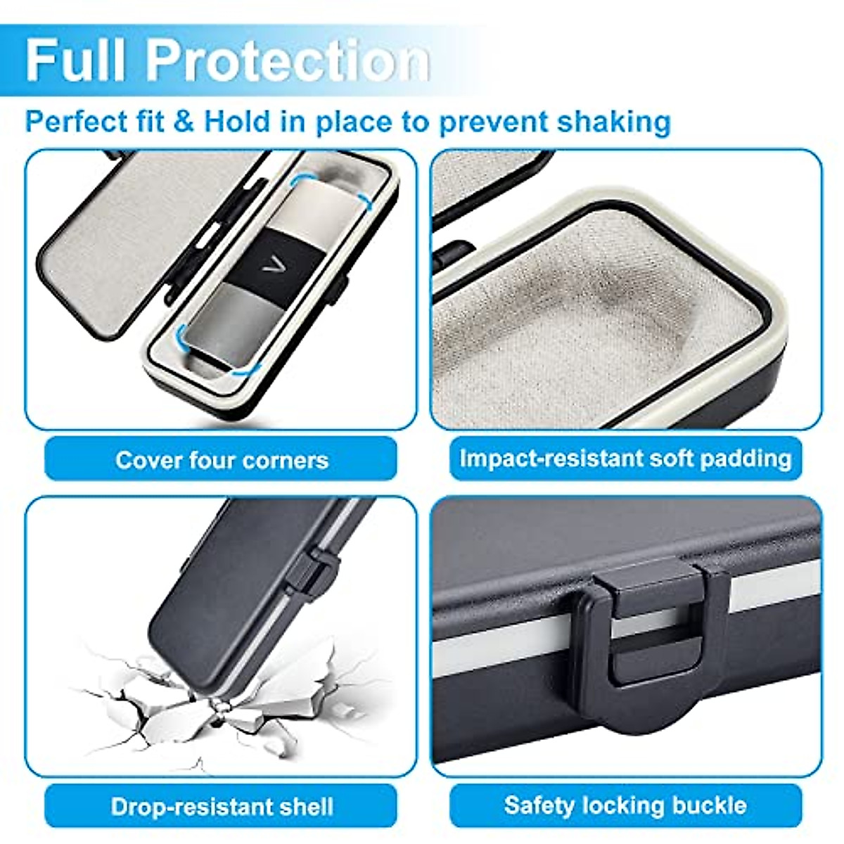 iGuerburn Protective Case for AliveCor KardiaMobile 6-Lead Personal EKG, Heart Monitor Case for Kardia Mobile 6L ECG (NOT for KardiaMobile!)