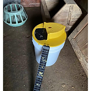 WDBO Mouse Trap Bucket Bucket Lid Mouse Trap, 5 Gallon Bucket Compatible,1 Pack Mouse Catching Tool, Trap Door Style, Multi Catch, Auto Reset, Indoor Outdoor