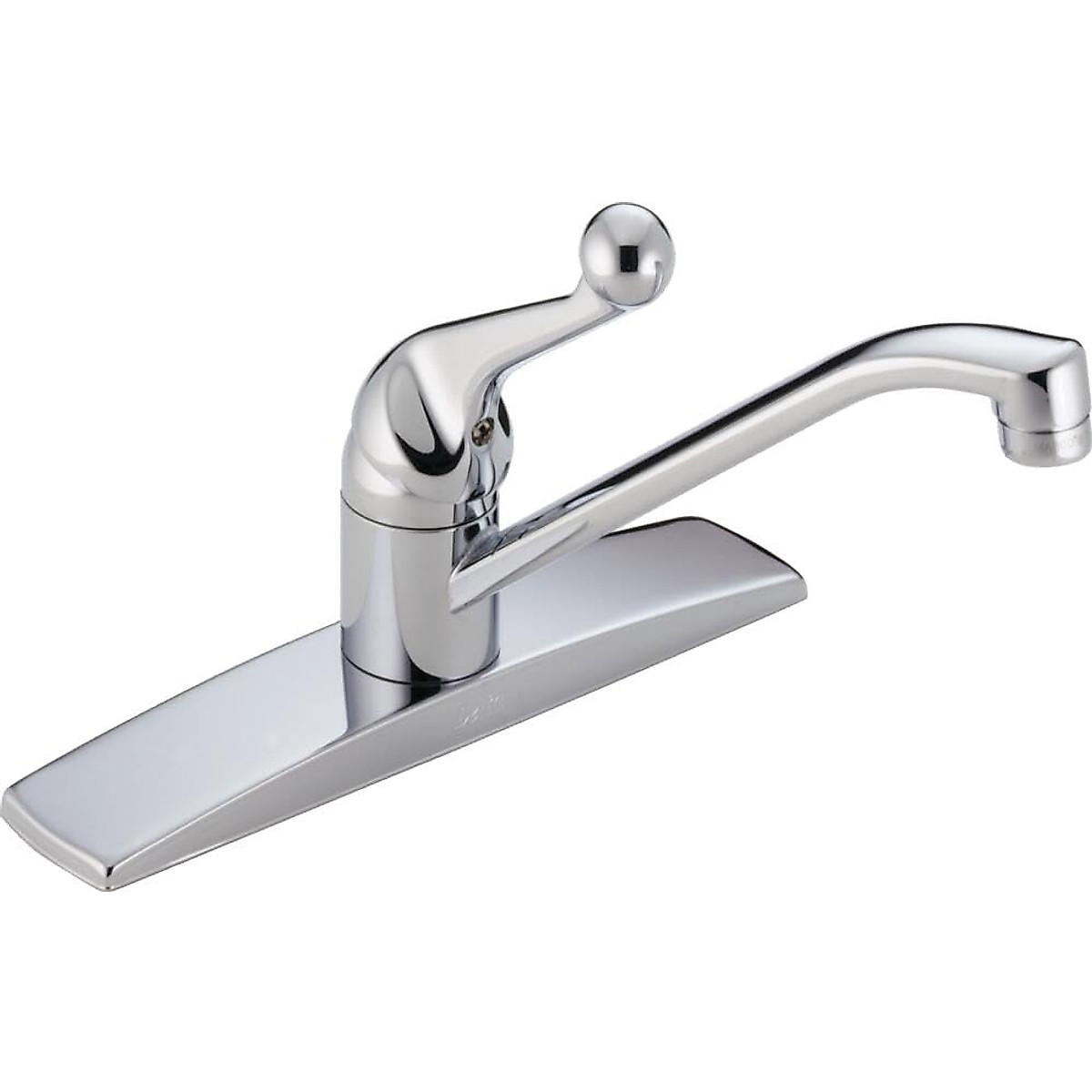 Delta Faucet Classic Single-Handle Kitchen Sink Faucet, Chrome Kitchen Faucet, Kitchen Sink Faucet 3-Hole, Chrome 100LF-WF, 8.00 x 8.00 x 8.00 inches