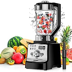 Professional Countertop Blender 1400W Powerful Smart Smoothie Blender Ice Crusher Blender for Kitchen Multifunction Juice Soup Blender with 2L Large Capacity