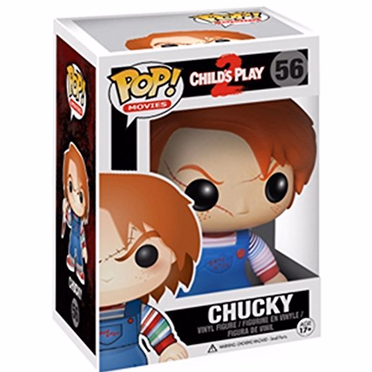 POP Child's Play 2 - Chucky Funko Pop! Vinyl Figure (Bundled with Compatible Pop Box Protector Case), Multicolor, 3.75 inches