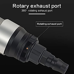 FOLCONROAD Pneumatic Mini Chamfering Machine, 45 Degree Beveling Metal Trimming Deburring Tool, Air-Powered Hand Held (Chamfering Machine+Inserts)