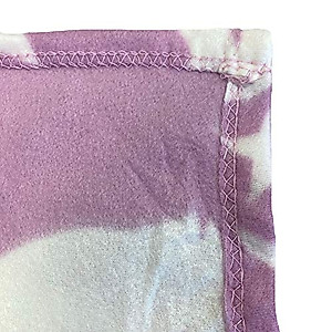 Dreamscene Unicorn Fleece Blanket Throw Over Softer for Girls Adult Baby Kids Twin Bed Couch Plush Sofa Warm Soft, Blush Pink White Stars - 50" x 60"