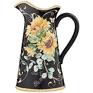 Certified International Sunflower Fields 96 oz. Pitcher, Multi Colored