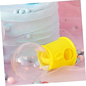 NOLITOY 3pcs A Vending Machine Candy for Kids Gumball Dispenser Plastic Yellow Gumballs Machines Gumballs Machine Toys Gumballs Machines Toys Chewing Gum Machine Candy Machine Candy Box