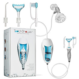 ToothShower Complete Oral Care Solution: ToothShower - 3-in-1 Toothbrush, Gum Massager, and Water Flossing Tip for Ultimate Dental Hygiene and Freshness