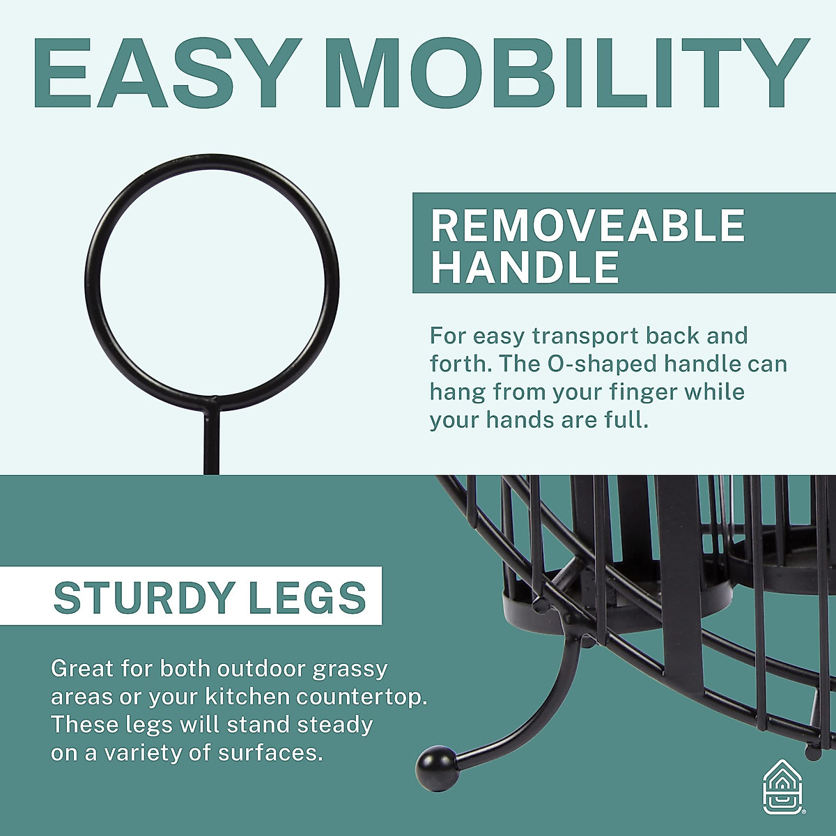 Home Intuition Picnic Caddy - Silverware Caddy Utensil Holder for Party - Plate and Utensil Caddy for Parties - Cutlery and Flatware Holder for Outdoor Table, Camping, BBQ, Countertop