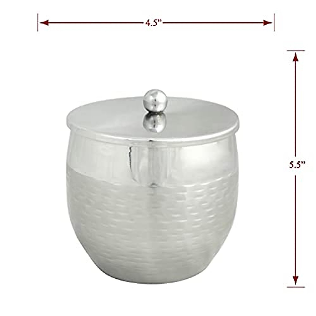 Bathroom Accessories - Set of 5 Includes Soap Lotion Dispenser, Soap Dish Tumbler, Cotton Jar, Tissue Box for Modern Farmhouse Bath Decor Kitchen Countertop Organizer Housewarming Gift - Silver