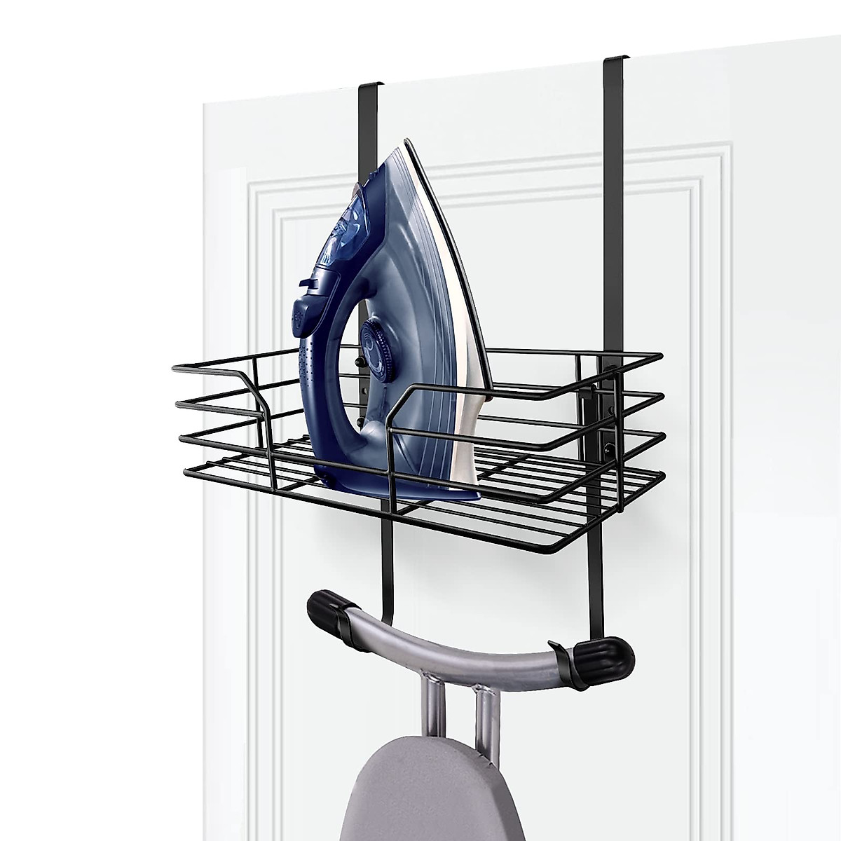 pelreame,Over The Door Ironing Board,Ironing Board Wall Mount,Ironing Board Hanger,Over The Door Ironing Board Holder,Iron Holder Wall Mount,Door Ironing Board,Laundry Room Organization and Storage