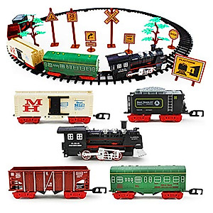 Boley Classic American Kids Train Set - 40 Pc Electric Train Toy and Track Set for Ages 3+