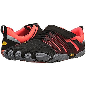 Vibram Women's V-Train Cross-Trainer Shoe, Black/Coral/Grey, 36 EU/6 M US