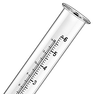 qzmaikoo 6 inch Rain Gauge Replacement Tube Glass for Yard Garden Outdoor,Glass Rain Gauge Replacement Tube Best Rated,2 Packs