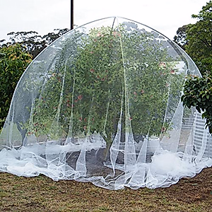 Mosquito Netting 39x10Ft Garden Mesh Netting, Bug Insect Mosquito Fly Bird Net, Animals Barrier Protection Net, White 3x12 m