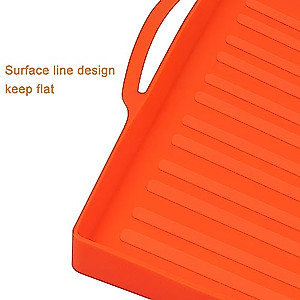 Slitunk Griddle Mat for Blackstone Grill - 36 Inch Food Grade Silicone Mat Protective Griddle Cover for Blackstone - Protect Griddle from Rodents, Insects, Heavy Duty Cooking Protective Cover (ORANGE)