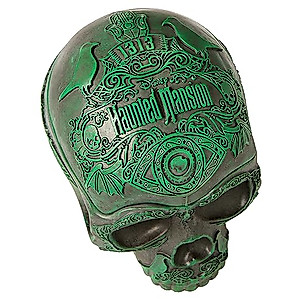 Spirit Halloween Disney's The Haunted Mansion Tabletop Skull | Officially Licensed | Home Décor | Horror Décor | Skull Decoration