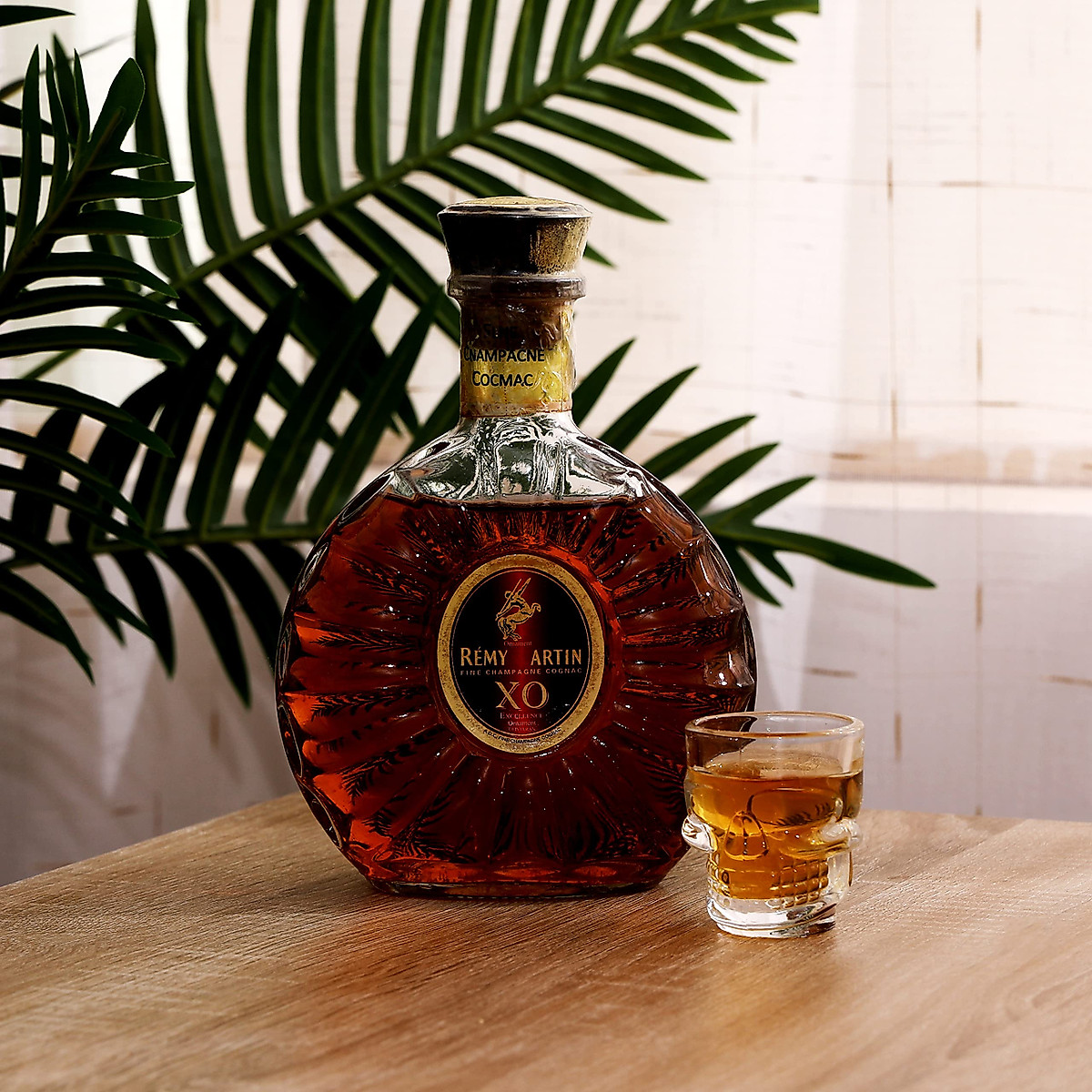 AOLDHYY FFORYILLUMI 1.5 Oz Shot Glass, Skull Face Heavy Base Shot Glass Set, Whiskey Shot Glass 24-Pack for Party, Wine, Whiskey, Tequila, Cocktail, Beverage, Bar Decor