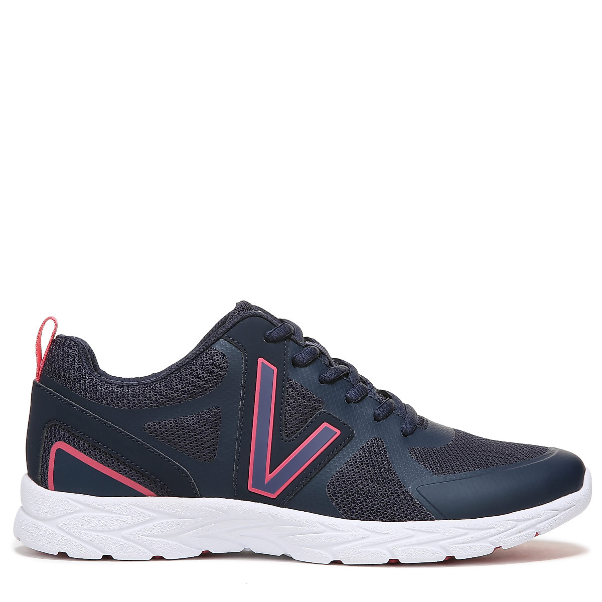 Vionic Miles Ii Women's Sneaker with Orthotic Arch Support Navy/pink - 7 Medium