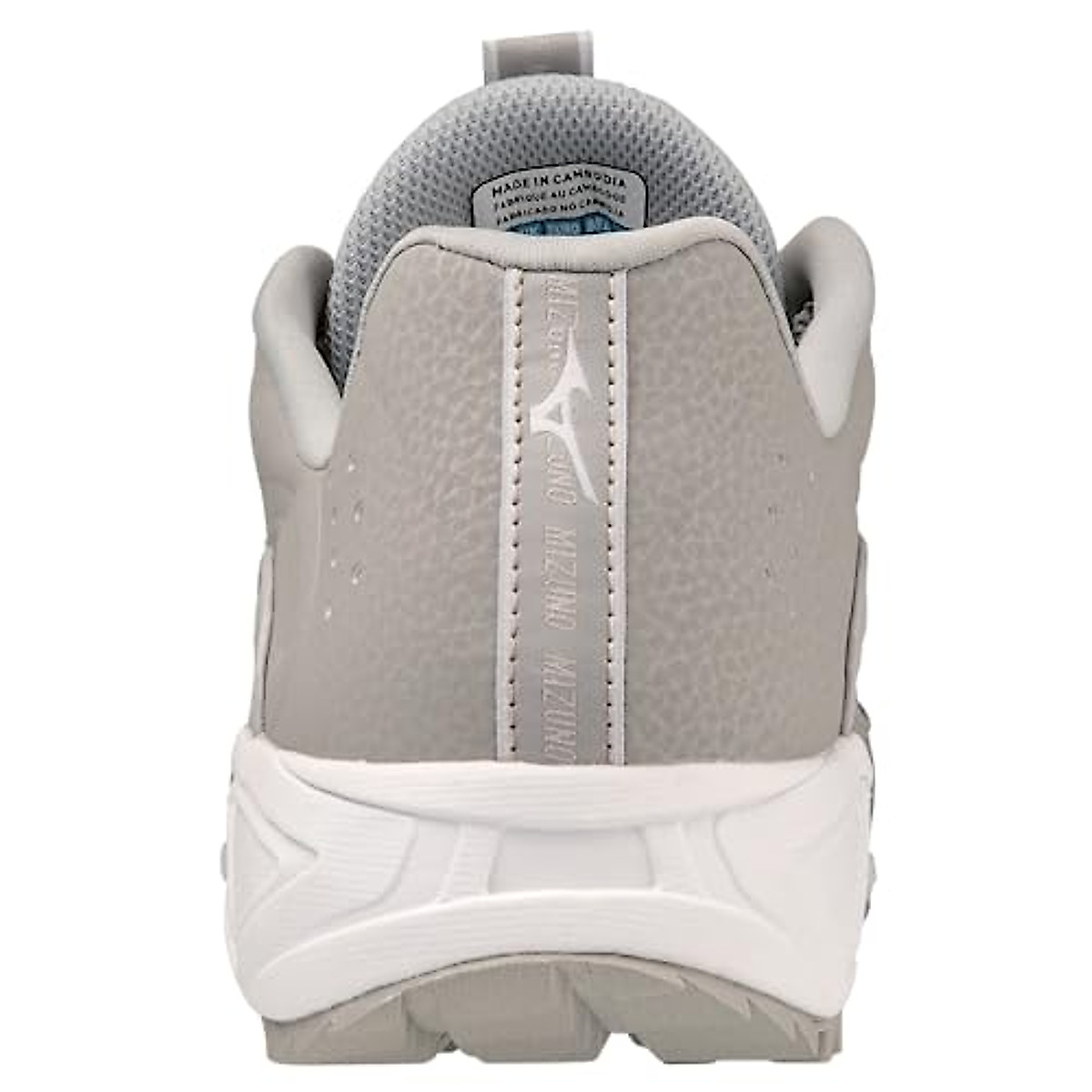 Mizuno Women's Ambition 3 FP Low AS Softball Cleat, Grey-White, 5.5