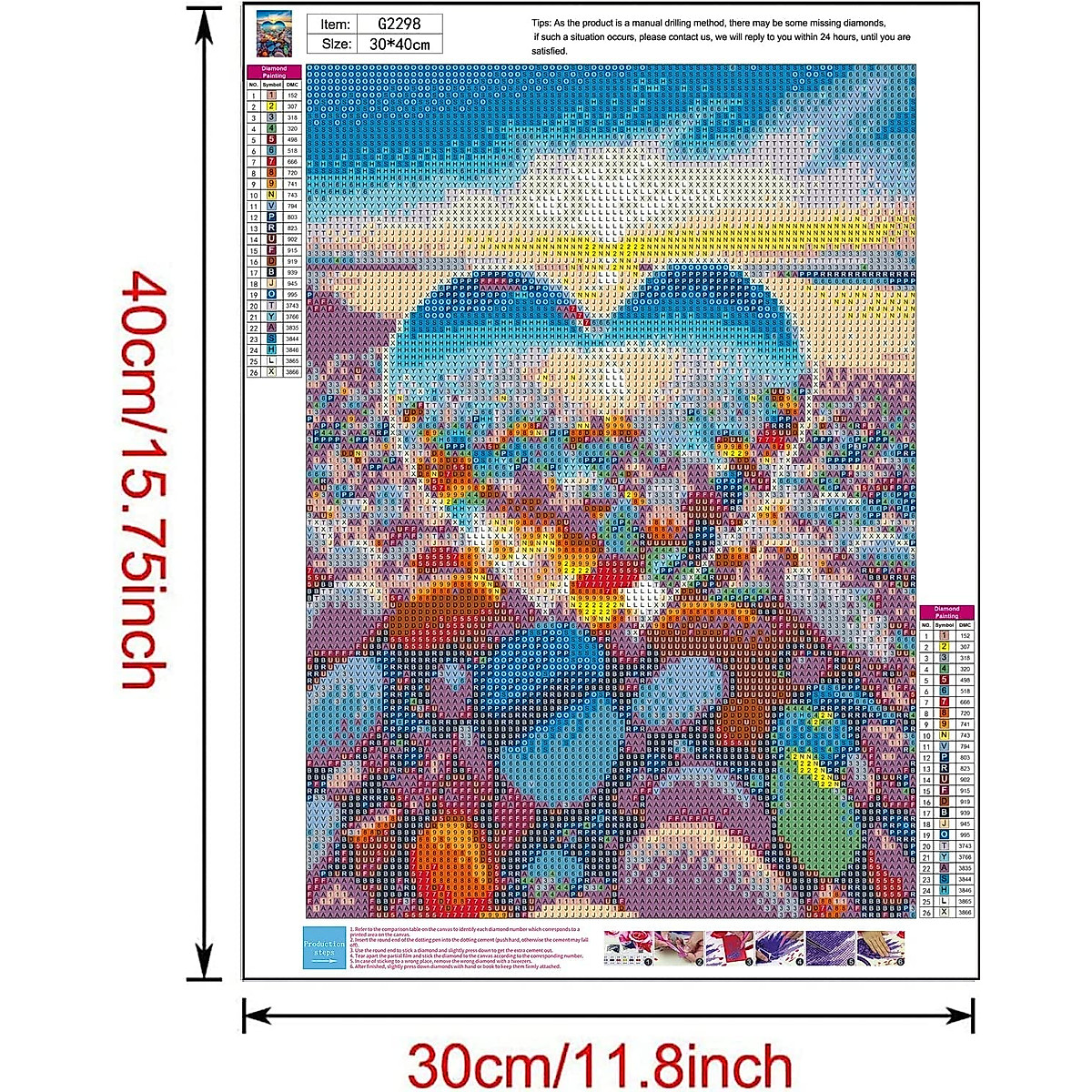 Clendo 12 Pack Diamond Painting Kits for Adults,5D Landscape Diamond Art Kit for Beginners, DIY Paint with Diamonds Round Full Drill Paintings Gem Art for Home Wall Decor Inch12X16