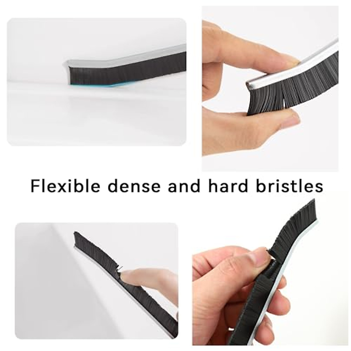Qifuwanjingfeng 4 PCS Crevice Brush, Cleaning Brush,Crevice Cleaning Brush, Hard Bristle Crevice Cleaning Brush,Narrow Cleaning Brush Suitable for Cleaning Gaps and Around Fixtures