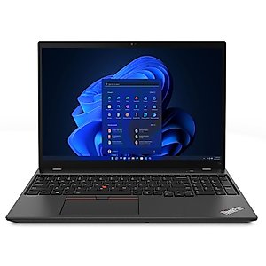 Lenovo ThinkPad T16 Laptop with Ryzen 5 PRO 6650U Processor, 16" WUXGA 300nits Anti-Glare Non-Touch Display, 16GB RAM, 512GB SSD, Wi-Fi 6E, IR FHD Camera, Numeric Keypad, Win11 Pro (Thunder Black)