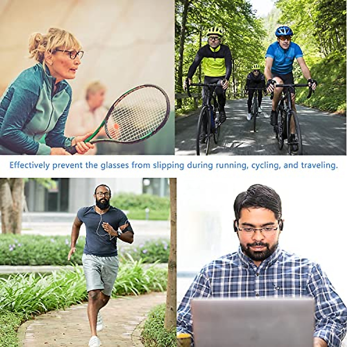 Eyeglass Repair Kit.24Pairs Glasses Nose Pads,Adhesive Anti Slip Nose Pads Relieve Pressure for Eyeglasses and Sunglasses(Black,Skin Tone,3 Shape,1.5mm).1Pcs Eyeglass Nose Pads Storage Box(Clear)