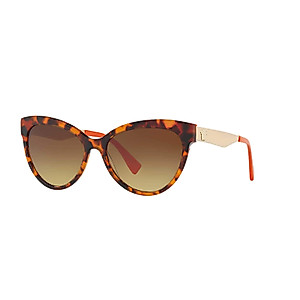 Versace Womens Sunglasses Orange/Brown Acetate - Non-Polarized - 57mm