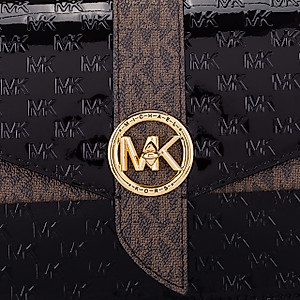 Greenwich Extra-Small Logo Embossed Patent Leather Crossbody Bag