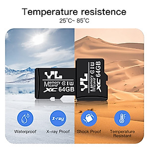 VSTARCAM 64GB SD Card Class 10 Flash Memory Card for Security Cameras Drones Cameras Cell Phone
