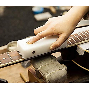 Guyker Fret Beveling File - Fret End Bevel-Flush Files Luthier Angle Tool (36 and 90 Degrees) - Low Friction Fret Leveler (1PCS, Long Length 7”)