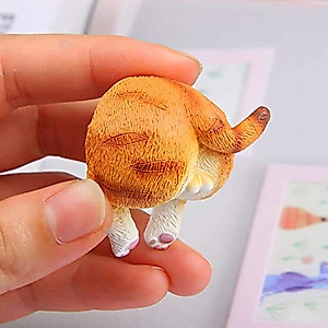 3D Stereoscopic Cute Cat Butt Refrigerator Magnets Cat Butt Magnets Office Magnets Calendar Magnets Whiteboard Magnet(With Tail,Set of 4)