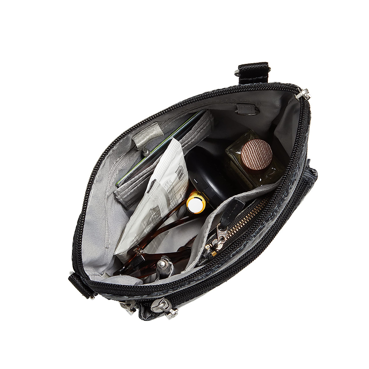 Baggallini Women's Modern Pocket Crossbody, Midnight Blossom Print