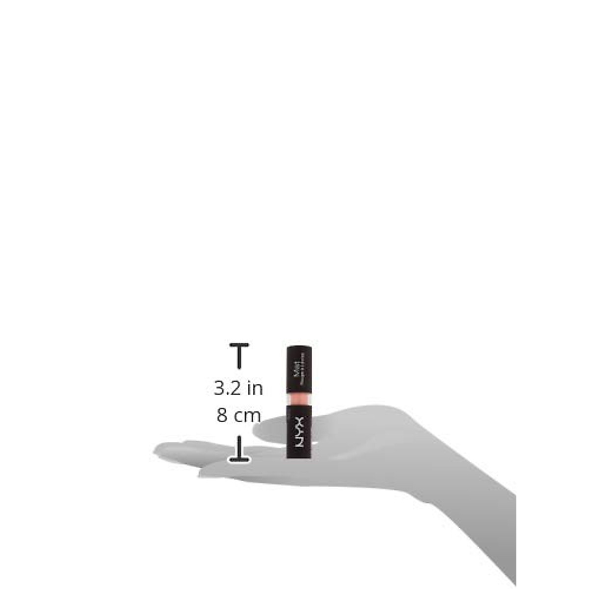 NYX PROFESSIONAL MAKEUP Matte Lipstick, Bare With Me, 0.16 Ounce (MLS38)