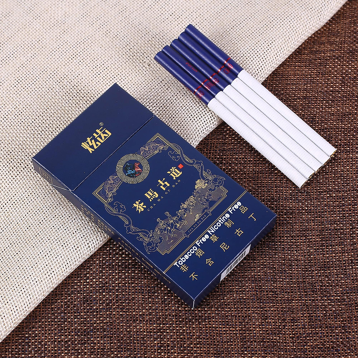 Herbal Cigarettes - Tobacco and Nicotine Free, Infused with Natural Herbs and Honey (4 Packs, 80 Smokes)