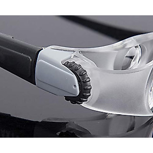 TV Magnifying Glass 2.1X Handsfree Binocular Glasses Reading Aid 0 to +300 Degree Adjustable Far-Sightedness Magnifier for Macular Degemeration,Birthday Christmas Gift for Seniors(for Hyperopia)