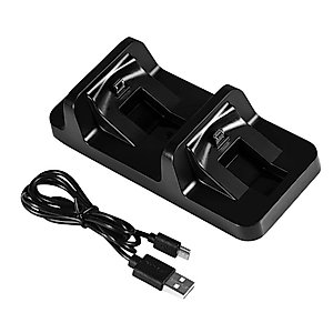 125 Game Controller Charger with Dual Charging Dock, USB Docking Station Stand USB Charger Specially Designed for PS4 Game Controller