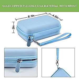 Case Compatible with NIIMBOT D11 Label Printer，Carrying Bag Storage Holder for Mini Smart Label Maker Label Printer Machine and Paper (Blue)