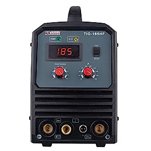 TIG-185HF, 185 Amp TIG Torch Stick Arc DC Inverter Welder, High Frequency & High Voltage 100% Start, 95~260V Wide Voltage Welding Machine.