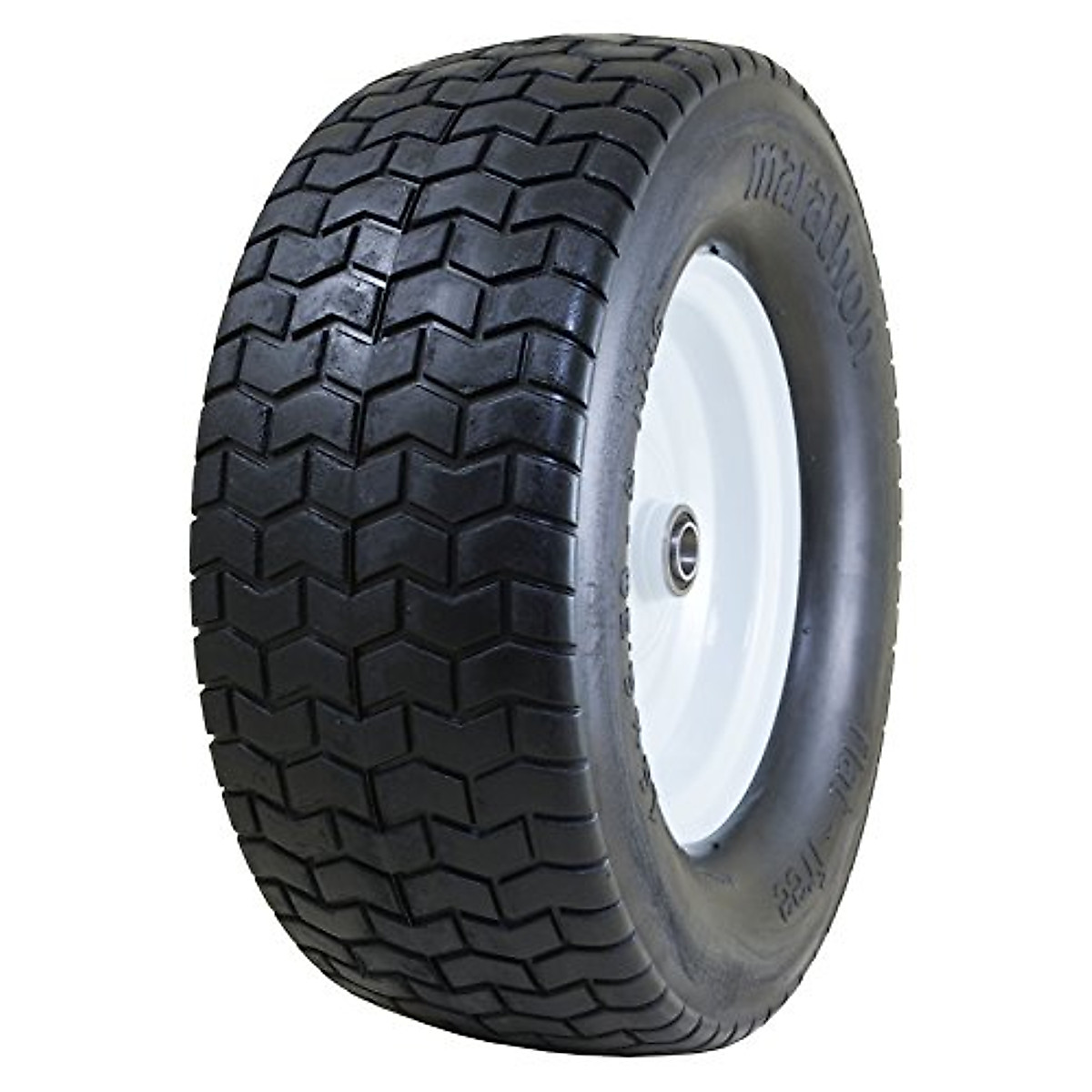 Marathon 16x6.50-8" Flat Free Tire on Wheel, 3" Hub, 3/4" Bushings