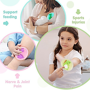 Hilph Kids Ice Packs for Boo Boos, Toddler Dinosaur Ice Pack Reusable Childrens Boo Boo Buddy Hot Cold Gel Packs for Kids Injuries, Pain Relief, Bumps & Bruises, Breastfeeding, Wisdom Teeth (3 Packs)