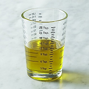 Fox Run Brands 4-Ounce Mini Measuring Glass, Regular, Clear
