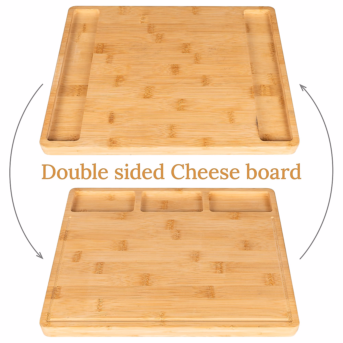 ImpiriLux Charcuterie Board Set | Large Bamboo Cheese Platter & Utensils | Ideal for Hosting, Catering, House Warming Gifts, Weddings, Couples, Moms