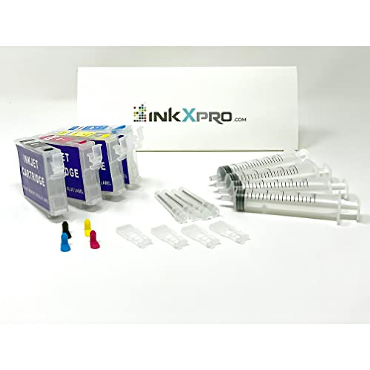 inkxpro 212XL 220XL 288XL 702XL No Chip Empty Replacement Refillable Cartridges Without Chip for WF2850 WF2650 WF2630 WF2830 WF2750 WF2760 WF3720 WF3730 XP-4105 XP-2100 XP434 XP430 XP440 Printers