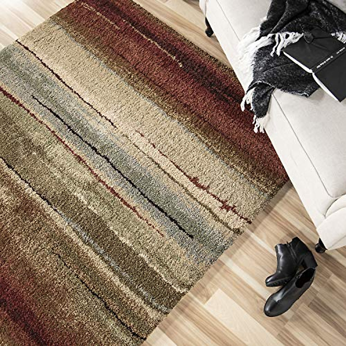 Orian Rugs Wild Weave Dusk to Dawn Area Rug, 5'3" x 7'6", Multicolor