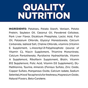 Hill's Prescription Diet d/d Food Sensitivities Potato & Venison Formula Dry Dog Food, Veterinary Diet, 8 lb. Bag