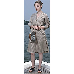 Myra Bag Vintage 1930 Upcycled Canvas Wristlet Bag S-1144